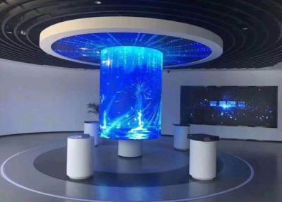 中国 省エネ広告のためのP2.5 P4 P5 RGB LEDのスクリーンによって曲げられる設計 販売のため