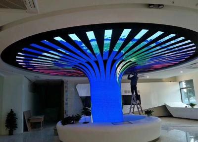 China 1R1G1B Flexible Led Screen Panel P3 Indoor Circular Curved Soft Round for sale