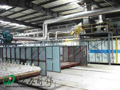 China 90M natural gas tunnel kiln including one drying and another firing for sale
