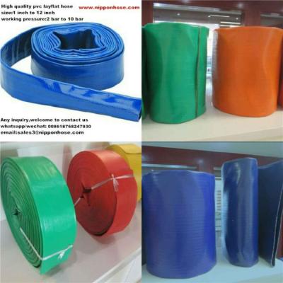 China Low price multifunctional pvc layflat high pressure hose for sale