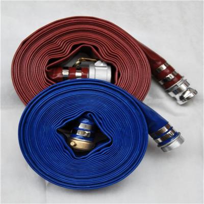 China High Pressure Flexible Pump Water PVC Yellow/Blue/Red Irrigation Lay Flat Hose/Pipe/Tube for Agricultural Irrigation for sale