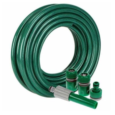 China Factory Produce PVC Fiber Reinforced Hose Pipe / Braided Transparent Flexible PVC Garden Hose for sale