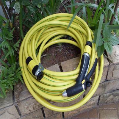 China 3 inch Expanding Flexible transparent PVC Fiber Knitted Reinforced Water Irrigation Garden Hose for sale