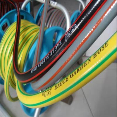 China Flexible Fiber Braided Reinforced PVC Garden Pipe Plant Flexible PVC Garden Hose for Water Irrigation for sale