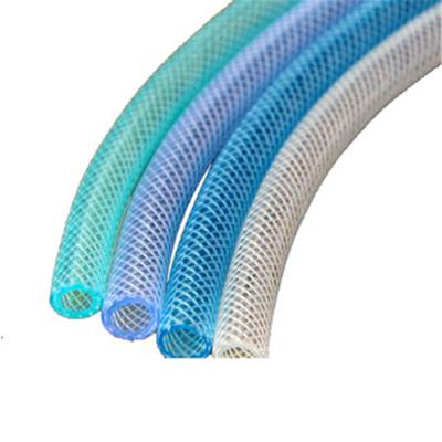 China Flexible PVC Transparent Braided Reinforced Hose Polyester fiber braided reinforced pvc hose for sale