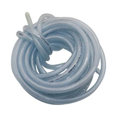 China transparent industrial grade or food grade fiber braid reinforced PVC water hose clear pvc braided hose for sale