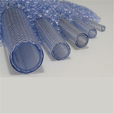 China Flexible PVC Clear Nylon Braided Hose Clear Fiber Reinforced PVC Water Hose for sale