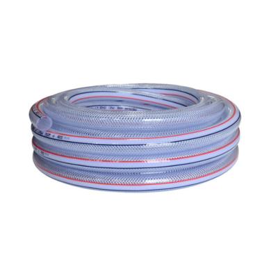 China clear fiber reinforced plastic hose PVC fiber braided reinforced plastic hose for sale