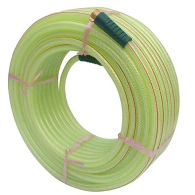 China clear fiber reinforced flexible hose PVC transparent wall braided water pipe soft plastic material water tubing for sale