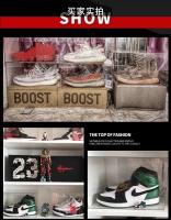 China Container Store Clear Acrylic Stackable Shoe Boxes Sustainable Customized Logo for sale