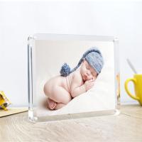 China Clear Acrylic Photo Frame With Round Corner for sale