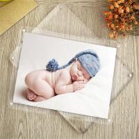 China Clear Acrylic Photo Frame With Round Corner for sale
