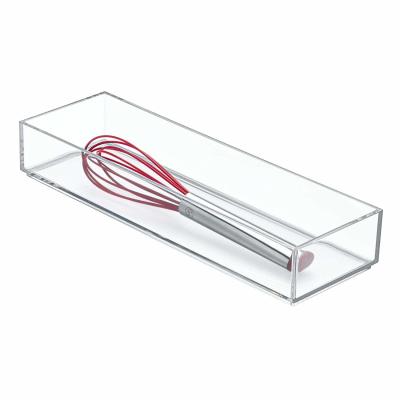 China Vrije Acryl de Ladeorganisator Tray For Kitchen Utensils van BPA Te koop