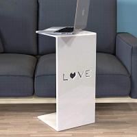 China 12mm Thickness Acrylic C Shape Accent Table Customized Logo for sale