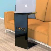 China 12mm Thickness Acrylic C Shape Accent Table Customized Logo for sale