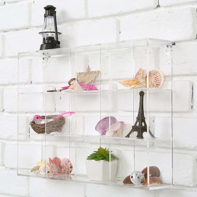 Cina Organizzatore fissato al muro Counter Rack del bagno della struttura acrilica dell'esposizione di 12 compartimenti in vendita