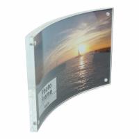China Arc Acrylic Clear Double Sided Picture Frames Exquisite Workmanship for sale