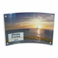 China Arc Acrylic Clear Double Sided Picture Frames Exquisite Workmanship for sale