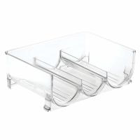 China Contemporary Stackable Acrylic Wine Bottle Holder For Kitchen Countertops for sale