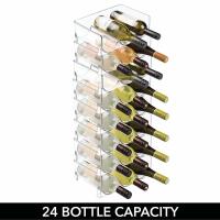 China Stackable Standing Acrylic Bottle Stand Rack Holder For Kitchen Pantry Fridge for sale