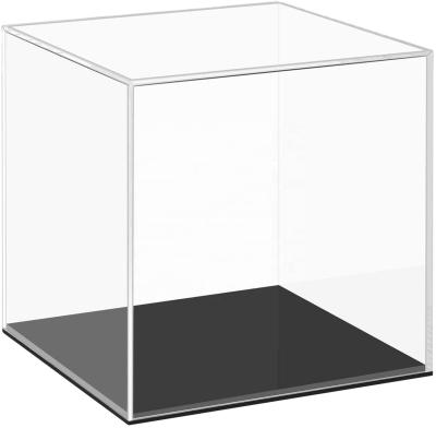 China Monte a proteção Dustproof da vitrina acrílica aberta do cubo para brinquedos dos bonecos de ação à venda