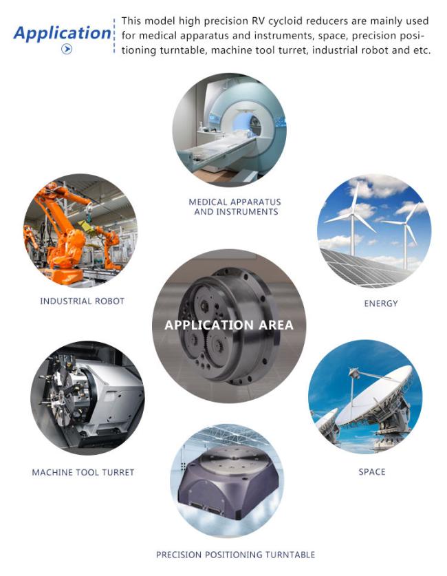 Riduttore unito del cambio di velocità del braccio industriale cicloidale di robotica di alta precisione rv per il servomotore
