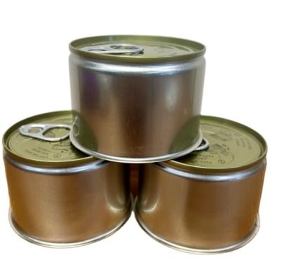China 300# Wholesale Empty Pet Food Tin Can Without Printing With Easy Open Lid for Cat Food Can Packaging for sale