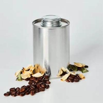 China High Quality Food Grade Tin Can Packaging Tinplate Round Metal Tin Empty Coffee Tin Cans for sale