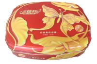 China 208g Biscuits Storage Tin Rectangular Cookies Tin Container for sale