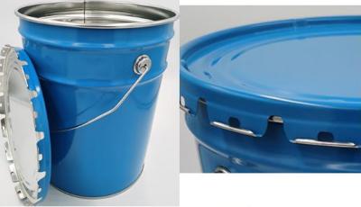 China 20 Liter Metal Paint Bucket Steel Drum 5 Gallon Pail for sale
