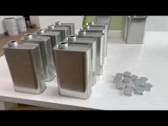 контейнеры олова белой пластиковой крышки жестяной коробки машинного масла 1L прямоугольные