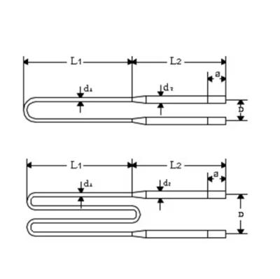 China U Type Mosi2 Electric Ceramic Resistant Heating Elements  For Dental Oven for sale