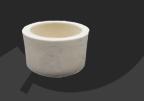 China Cylindrical ceramic crucibles for sale