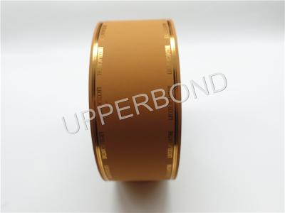 China Papel que inclina de impresión amarillo con Logo And Line de sellado caliente en venta