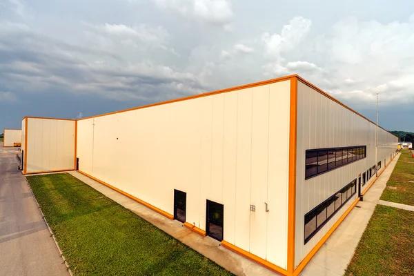 Steel structure warehouse exterior view