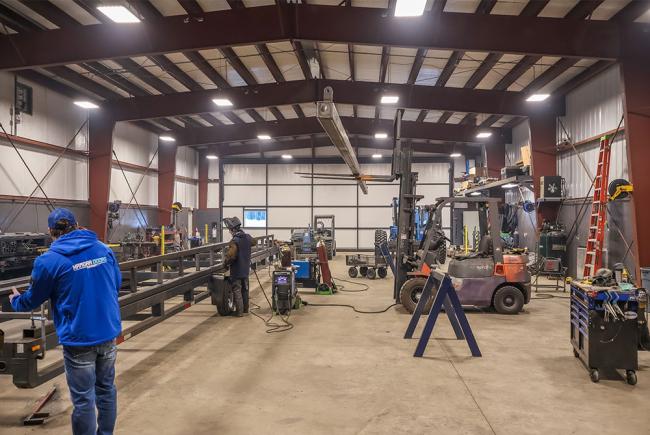 Steel frame assembly