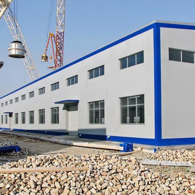 Steel structure interior view