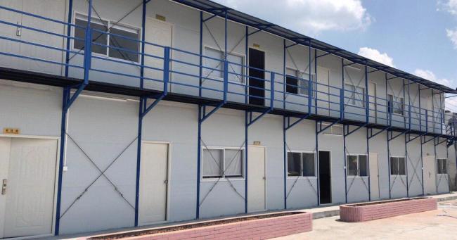 Expandable container house expanded view