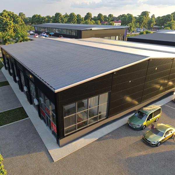 Quality Quick Install Prefabricated Budget Steel Warehouse Structures Metal Warehousing Solutions for sale