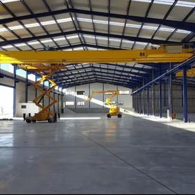 China Portal Frame Steel Structure Warehouse , Prefabricated Metal Warehouse Buildings for sale