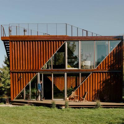 China Flat Pack Steel 20ft 40ft Container House Prefab Modular Container Homes For Small Spaces for sale