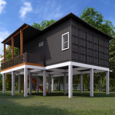 China Flat Pack Steel 20ft 40ft Container House Prefab Modular Container Homes For Small Spaces for sale