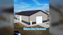 40x80m Multi Bay Steel Warehouse Factory