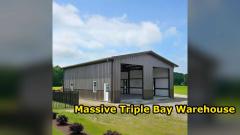 Triple Bay Steel Warehouse 4050sqm