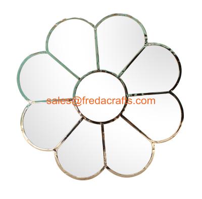 China Wholesale vintage round decorative wall mirror gold finish dia 29 1/2