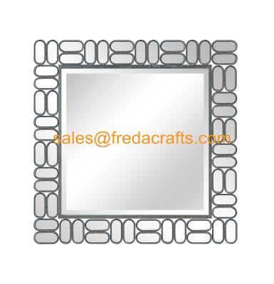 China Hot Product Decorating Metal Framed New  Style Wall Hanging Mirrors 100% Handmade for sale