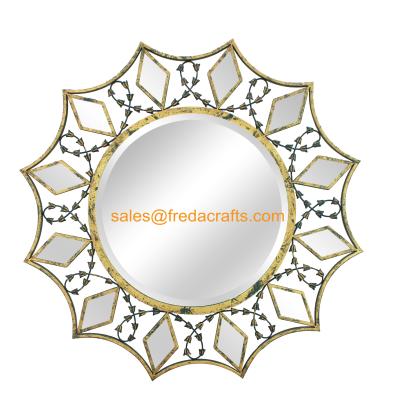 China Top Selling Art  Mirror Eco-Friendly Europe Style Photo Artificial Mirror handmade Mirror for sale