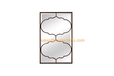 China High Quality Metal Frame and Decorated Wall Hanging Mirror For Home Decor for sale