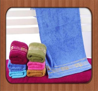 China 2016 hot sale custom 100% cotton embroidered logo luxury hotel towels and face towels for sale