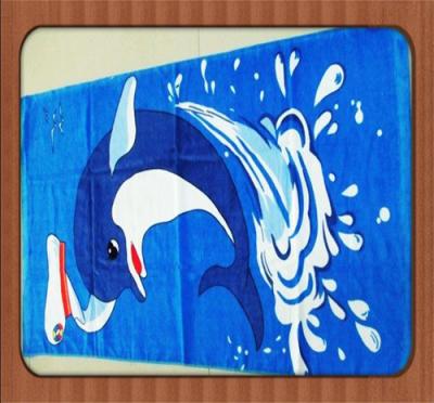 China microfiber towel wholesale polyester fabric promotional beach towel on sale for sale